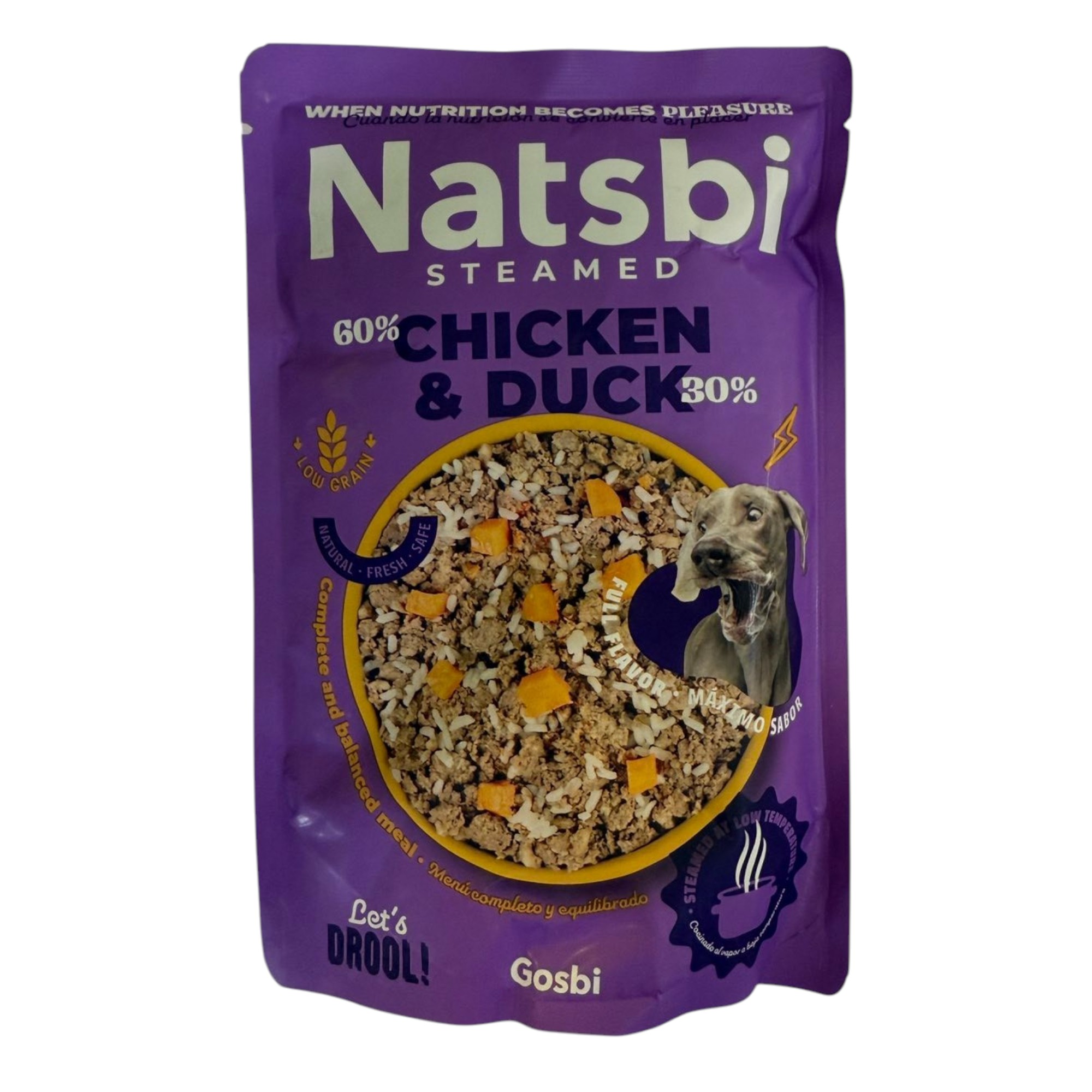 Natsbi Steamed Chicken & Duck - piletina i patka hrana za pse 200g ...