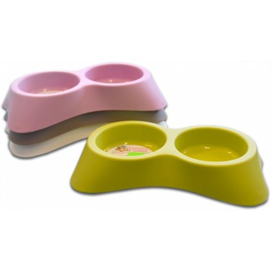 Croci Candy dupla posuda za male pse i mačke 16x25x4,5cm mix boja | Zoo Centar Sarajevo | pet ...