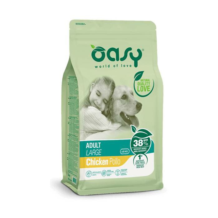 OASY Adult Large Chicken - piletina suha hrana za pse 3kg | Zoo Centar ...