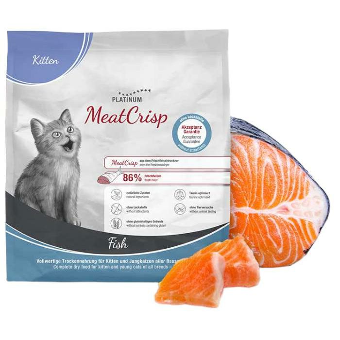 PLATINUM Kitten MeatCrisp Fish riba suha hrana za mačiće 400 g | Zoo ...