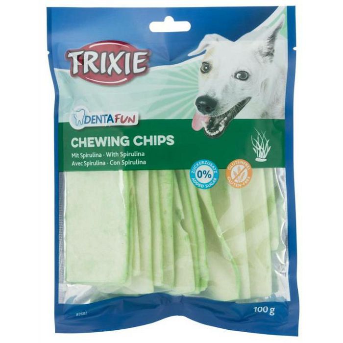 Trixie Denta Fun Chewing Chips čips od algi poslastica za pse 100g ...